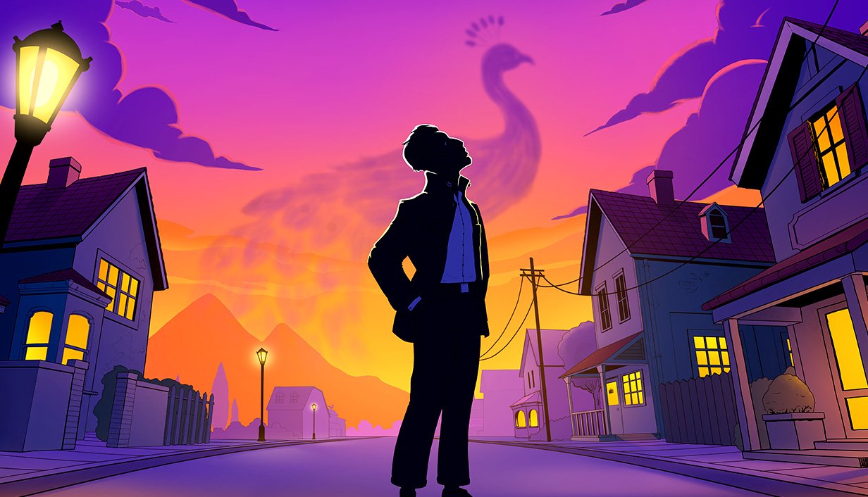 The Purple Peacock preparing to strut its stuff | Adventure Game Hotspot